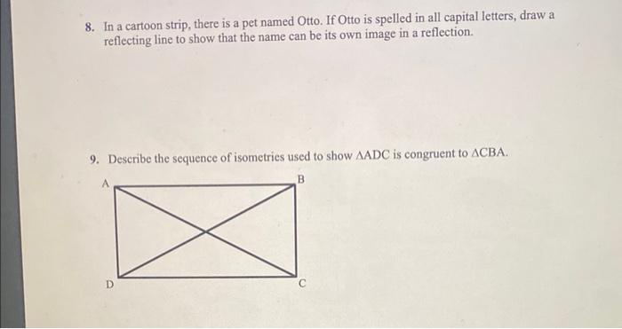 Solved 8. In a cartoon strip, there is a pet named Otto. If | Chegg.com