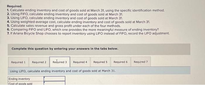 Solved s Problem 6-2A (Algo) Calculate ending inventory, | Chegg.com