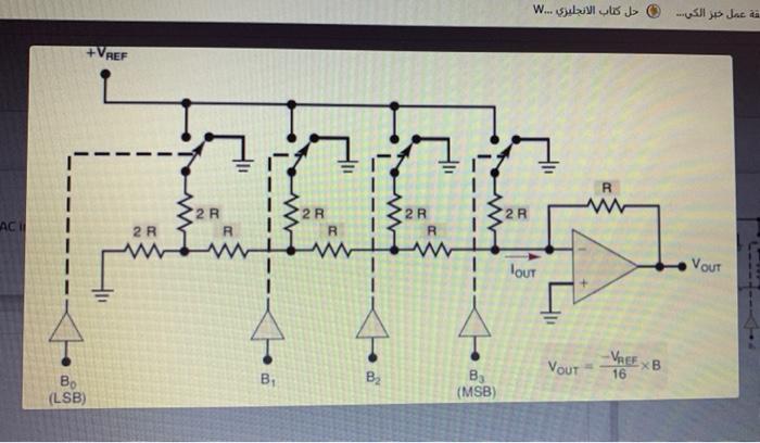 Solved Assume that VREF= 10 V for the DAC in Figure below. | Chegg.com