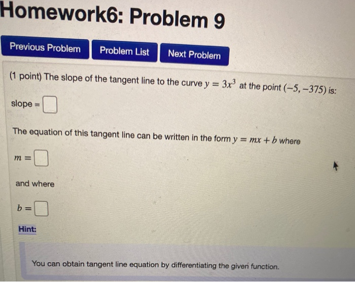 Solved Homework6: Problem 9 Previous Problem Problem List | Chegg.com Solved Homework6: Problem 9 Previous Problem Problem List | Chegg.com