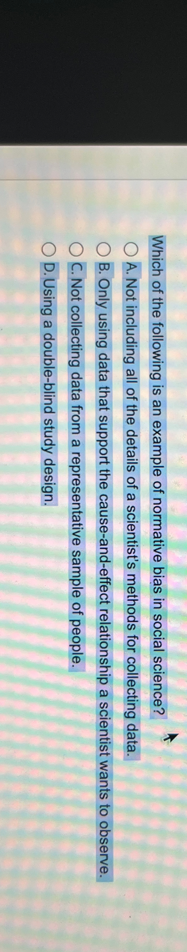 Which Of The Following Is An Example Of Normative