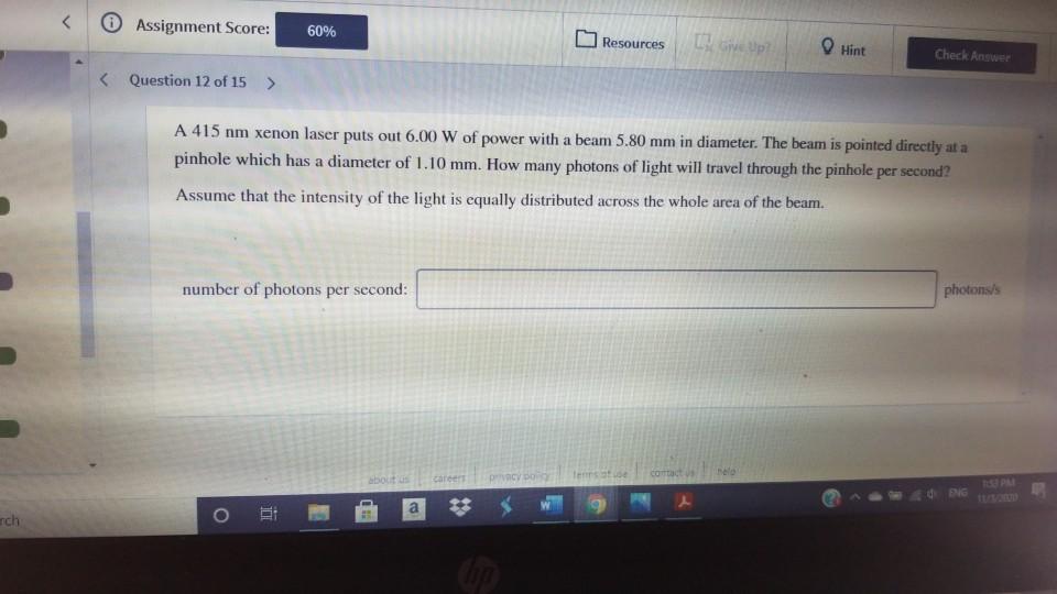 Solved Assignment Score: 60% Resources Give Up? Hint Check | Chegg.com