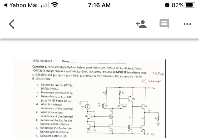 Common mode Input impedance > • Differential mode | Chegg.com
