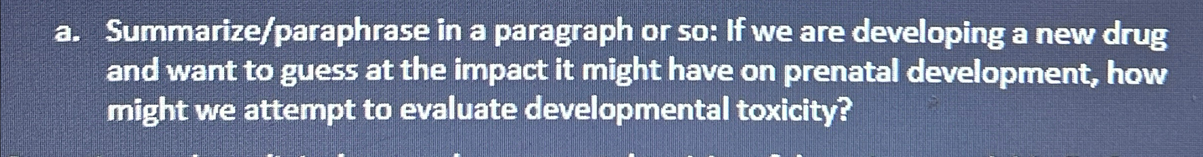 Solved a. ﻿Summarize/paraphrase in a paragraph or so: If we | Chegg.com