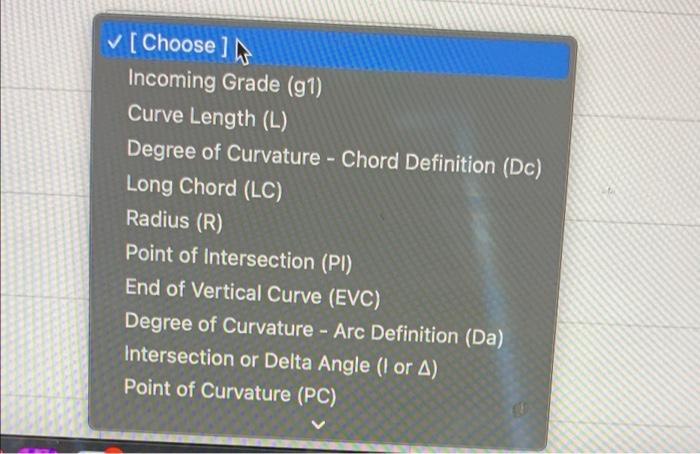 Solved Identify each of the numbered horizontal curve | Chegg.com