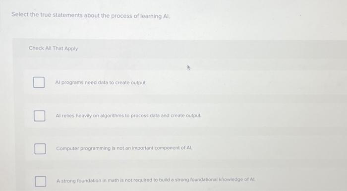 Solved Select the true statements about the process of | Chegg.com