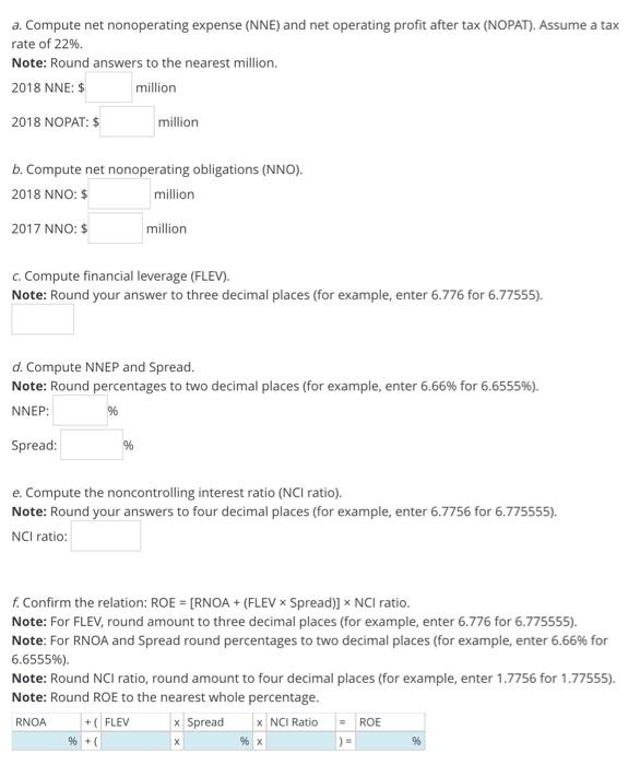 Solved Direct Computation of Nonoperating Return Balance | Chegg.com