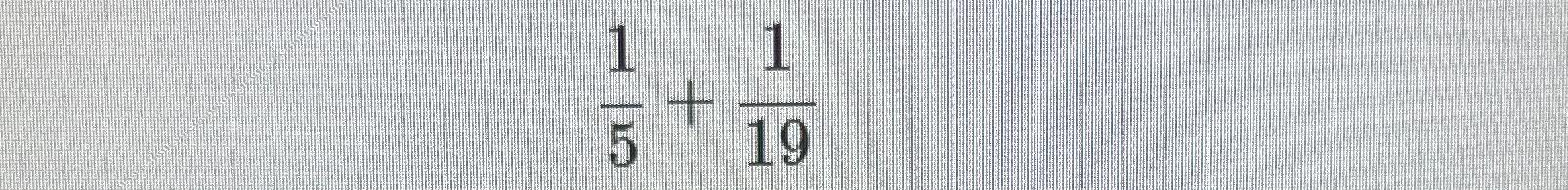 Solved 15+119 | Chegg.com