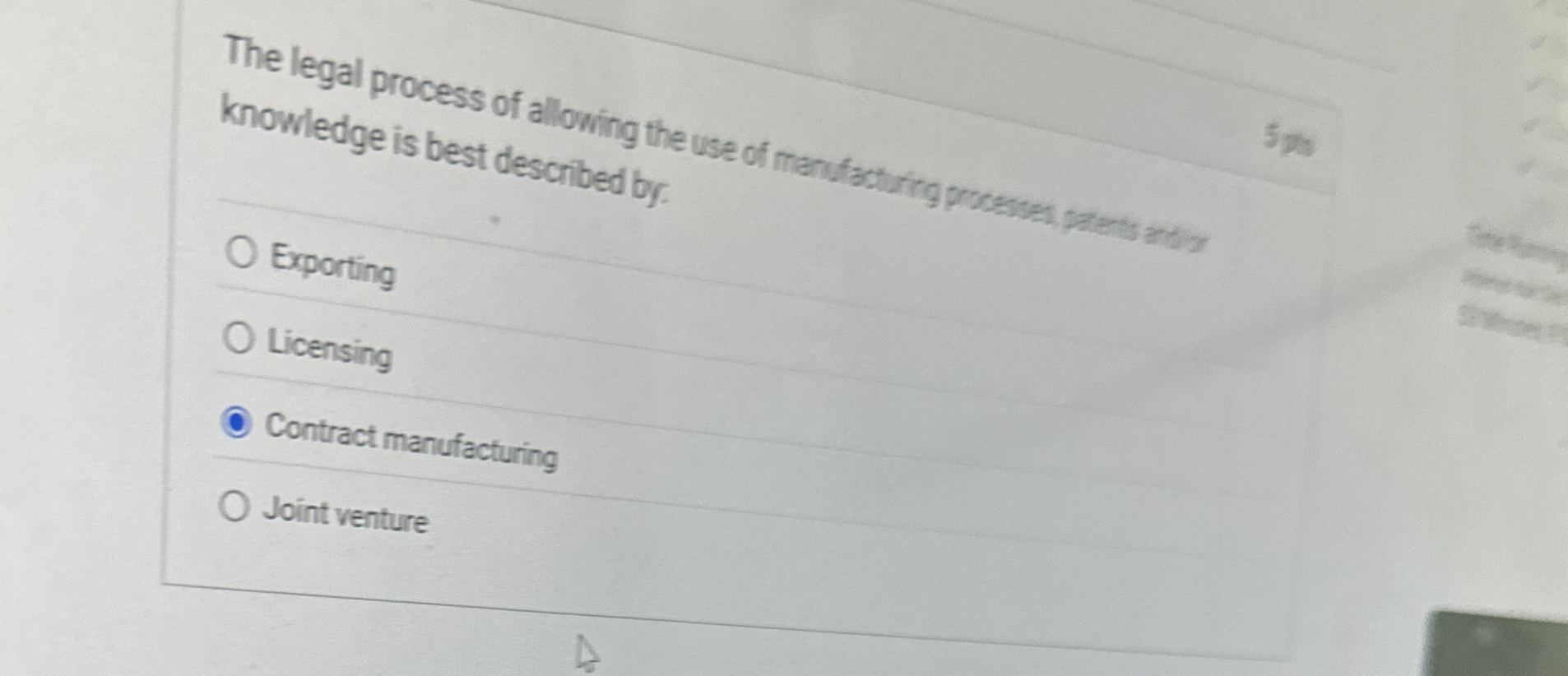 Solved The legal process of allowing the use of | Chegg.com