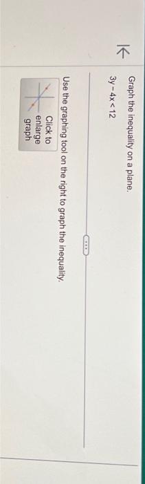 Solved Graph the inequality on a plane. 3y−4x