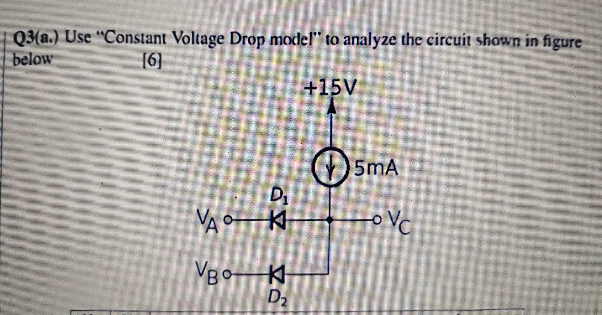 Solved Va=5V Vb=0V find Vc ,Id1 ,Id2 provide clear | Chegg.com