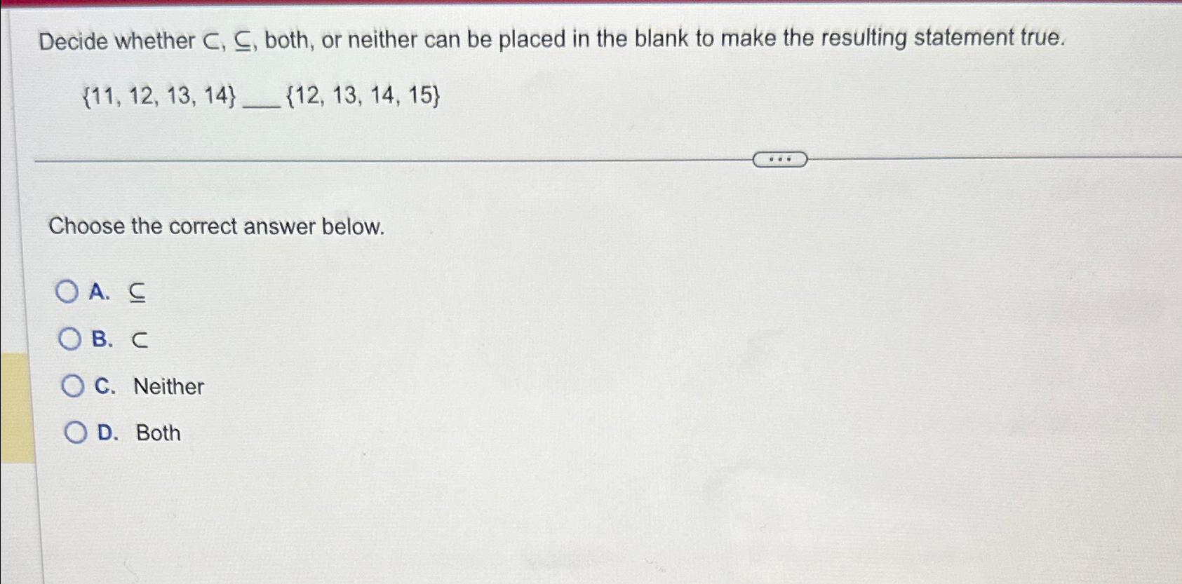 Solved Decide whether sub,sube, both, or neither can be | Chegg.com