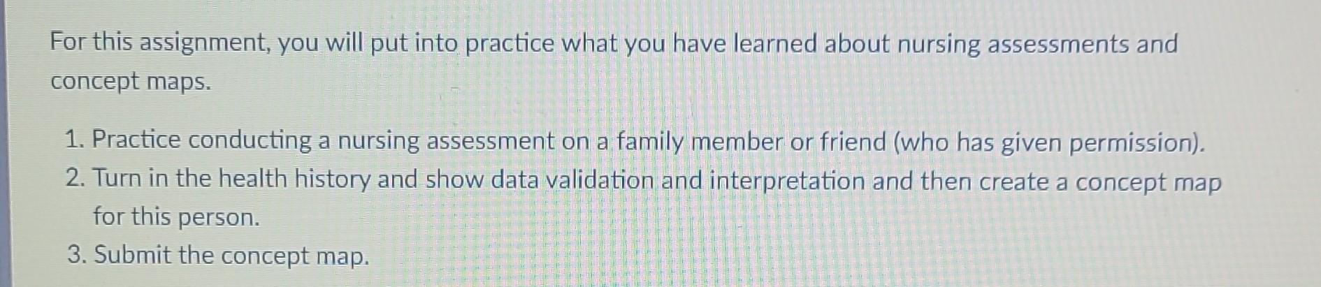 Solved For this assignment, you will put into practice what | Chegg.com