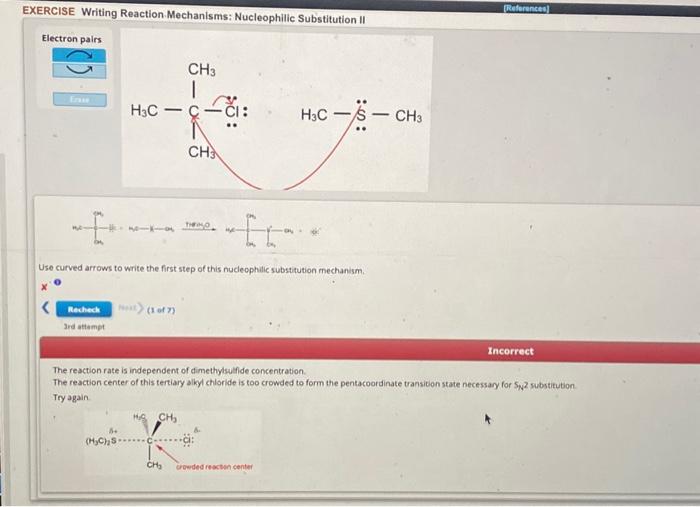 Solved EXERCISE Writing Reaction Mechanisms: Nucleophilic | Chegg.com