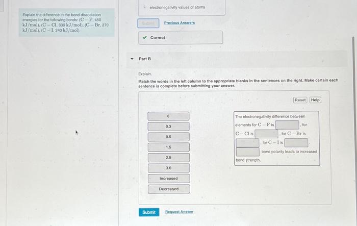 Solved Part B please. Explain the difference in the bond | Chegg.com Solved Part B please. Explain the difference in the bond | Chegg.com