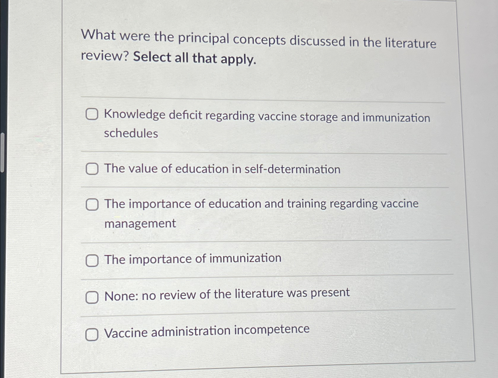 Solved What were the principal concepts discussed in the | Chegg.com