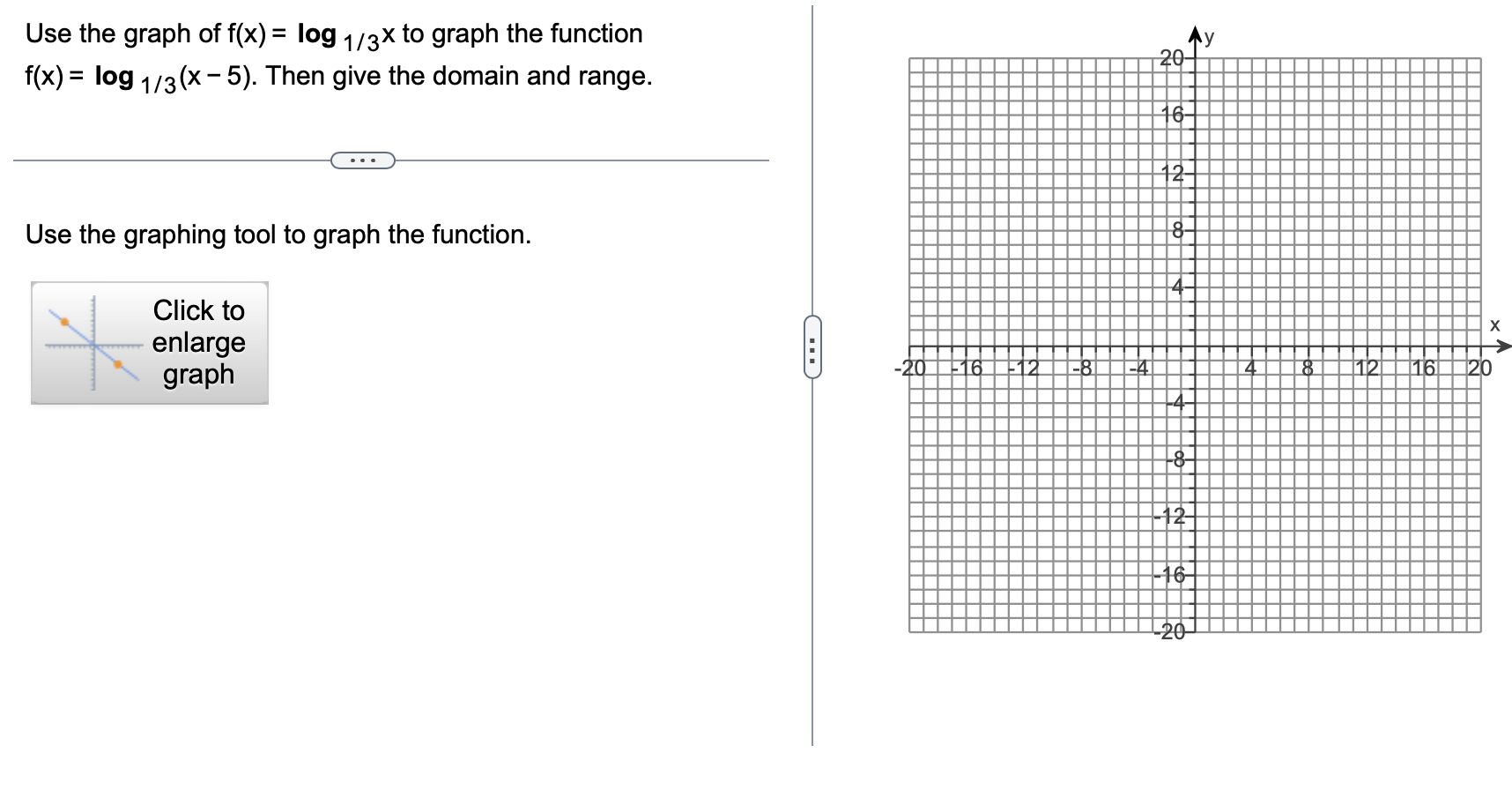 Solved Use the graph of f(x)=log13x ﻿to graph the | Chegg.com