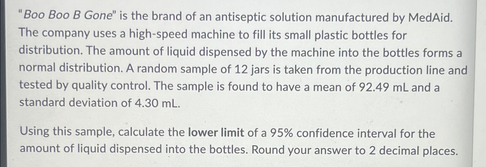 "Boo Boo B Gone" is the brand of an antiseptic | Chegg.com