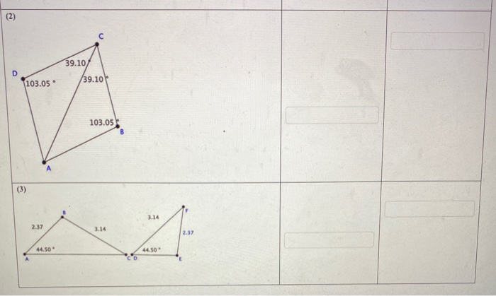 Solved Identify each triangle pairing as congruent, similar, | Chegg.com