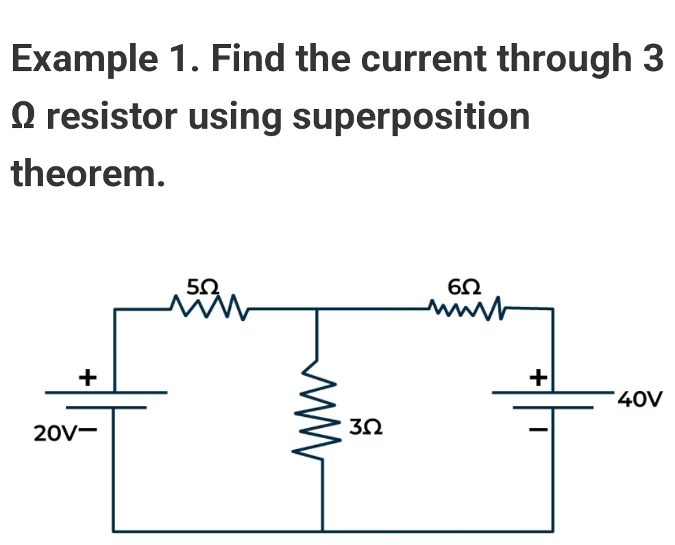[solved] Example 1 Find The Current Through 3 Omega Resi