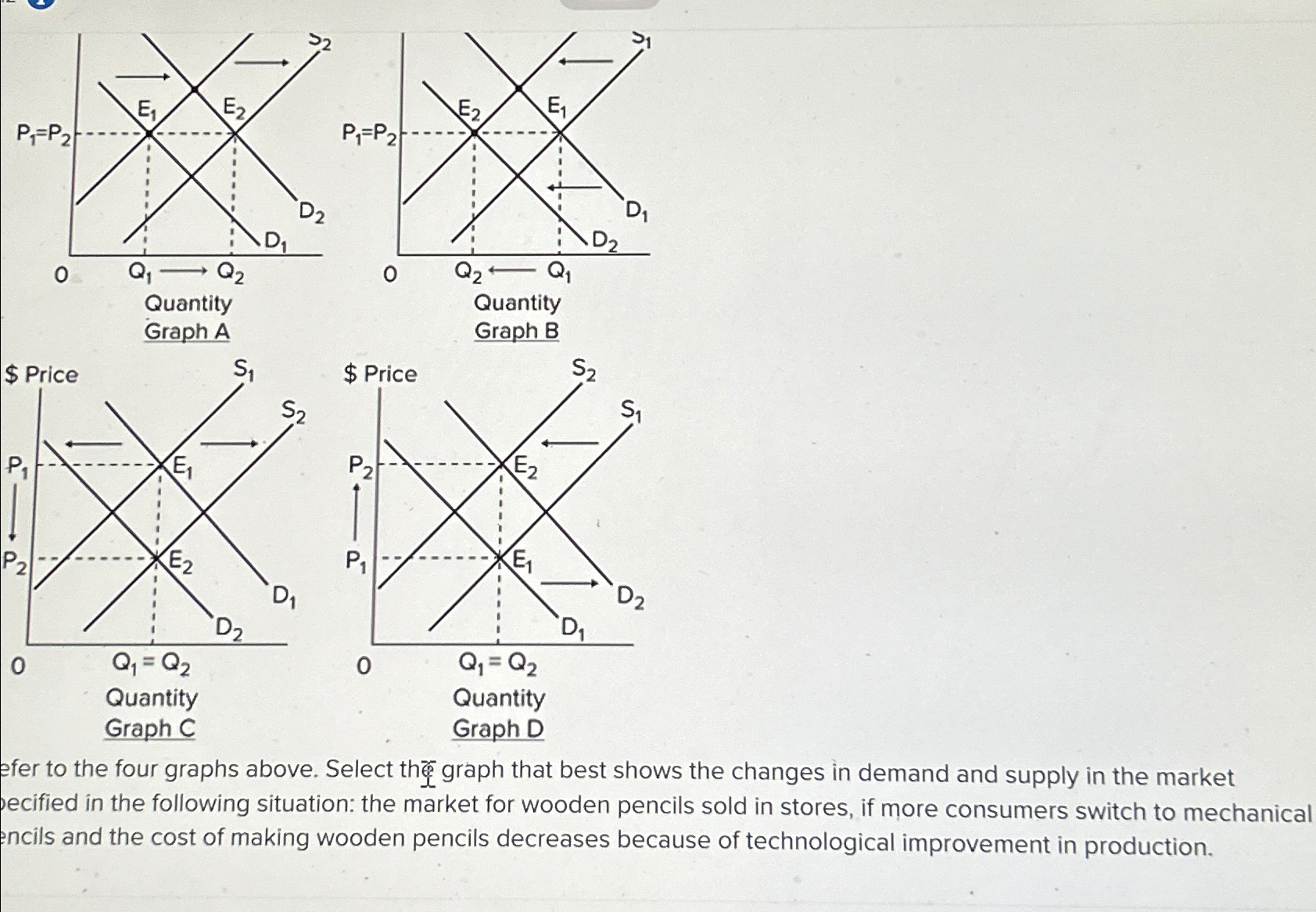 Solved QuantityGraph AQuantityGraph BQuantityGraph | Chegg.com