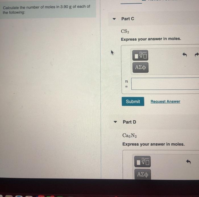 Solved A Review | Constants IF Calculate the number of moles | Chegg.com
