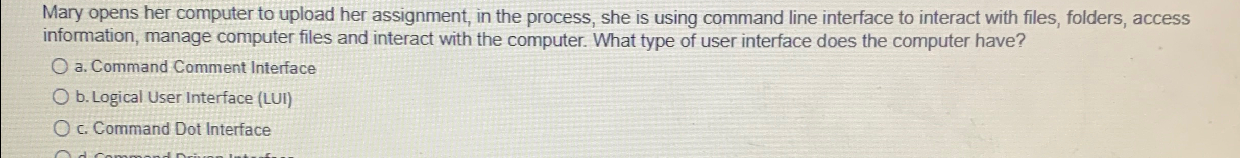 Solved Mary opens her computer to upload her assignment, in | Chegg.com