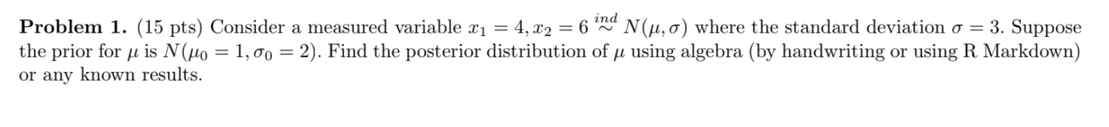 Solved Problem 1. (15 pts) Consider a measured variable | Chegg.com Solved Problem 1. (15 pts) Consider a measured variable | Chegg.com