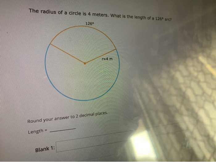 Solved The radius of a circle is 6 feet. What is the length | Chegg.com