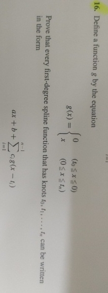 Define a function g ﻿by the | Chegg.com