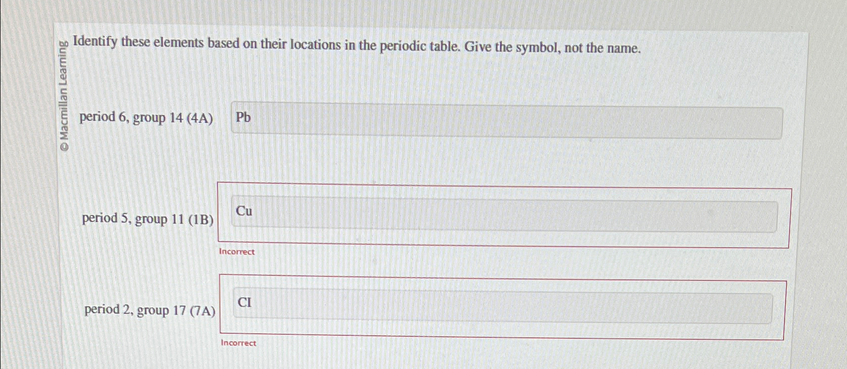 Solved Identify these elements based on their locations in | Chegg.com