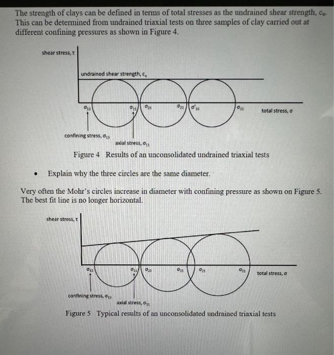 Exercise 3 The strength of soil can be defined in | Chegg.com