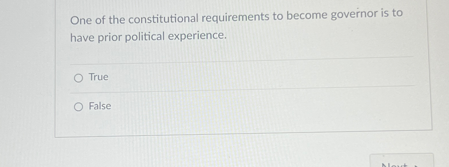 Solved One of the constitutional requirements to become | Chegg.com