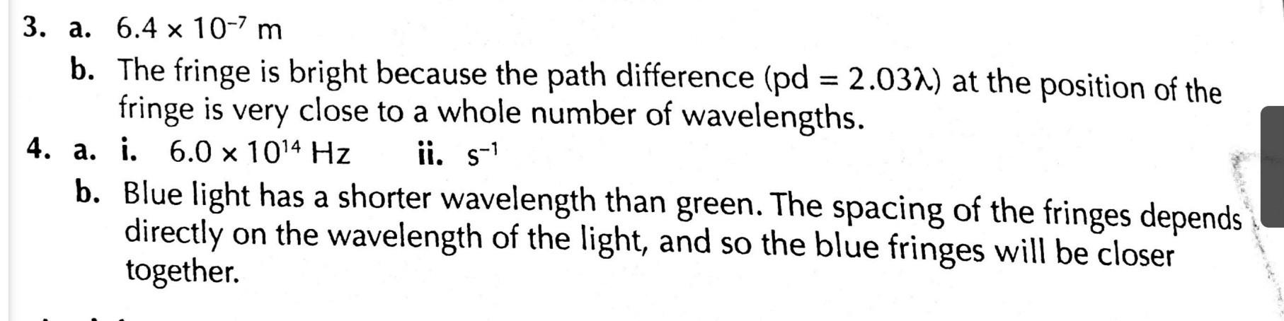 Solved 3. Two point sources of a wave are 1.0 mm apart. At a | Chegg.com