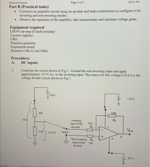 Solved Objectives: (a) To construct inverting and | Chegg.com