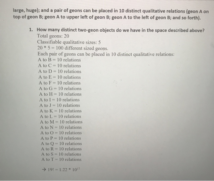 Solved I. Geons for object recognition; and a famous | Chegg.com