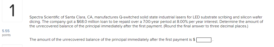 Solved Spectra Scientific of Santa Clara, CA, ﻿manufactures | Chegg.com