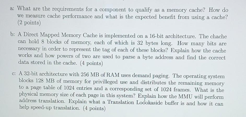 Solved a: What are the requirements for a component to | Chegg.com