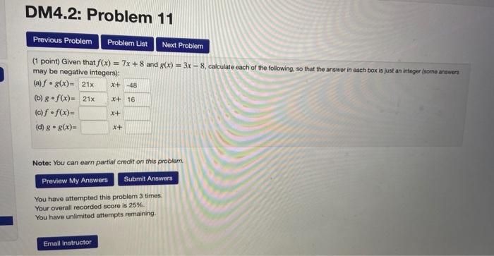 Solved DM4.2: Problem 12 Previous Problem Problem List Noxt | Chegg.com Solved DM4.2: Problem 12 Previous Problem Problem List Noxt | Chegg.com