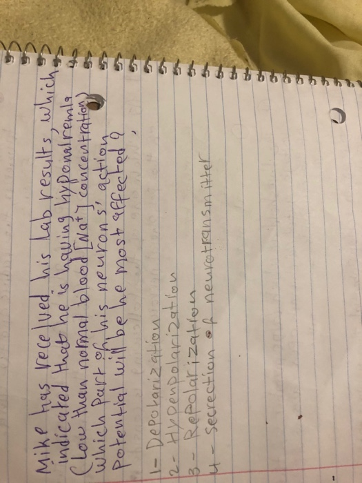Solved Mike has recelued his lab results, which indicated | Chegg.com