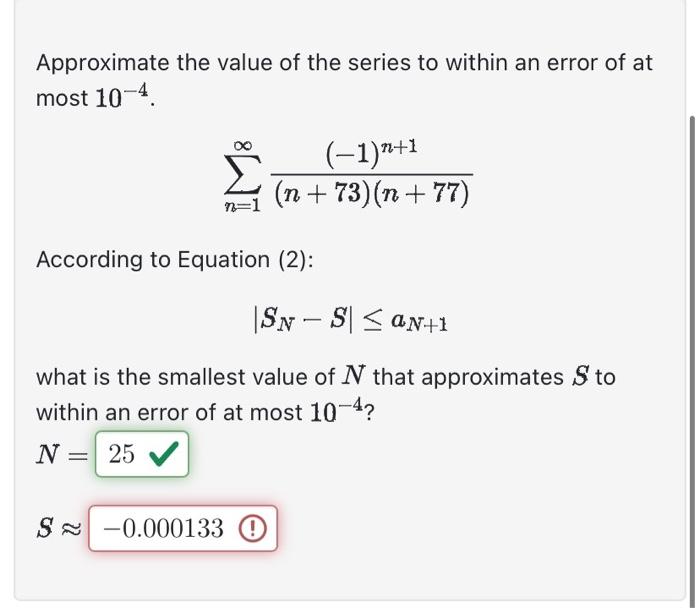 Approximate the value of the series to within an | Chegg.com