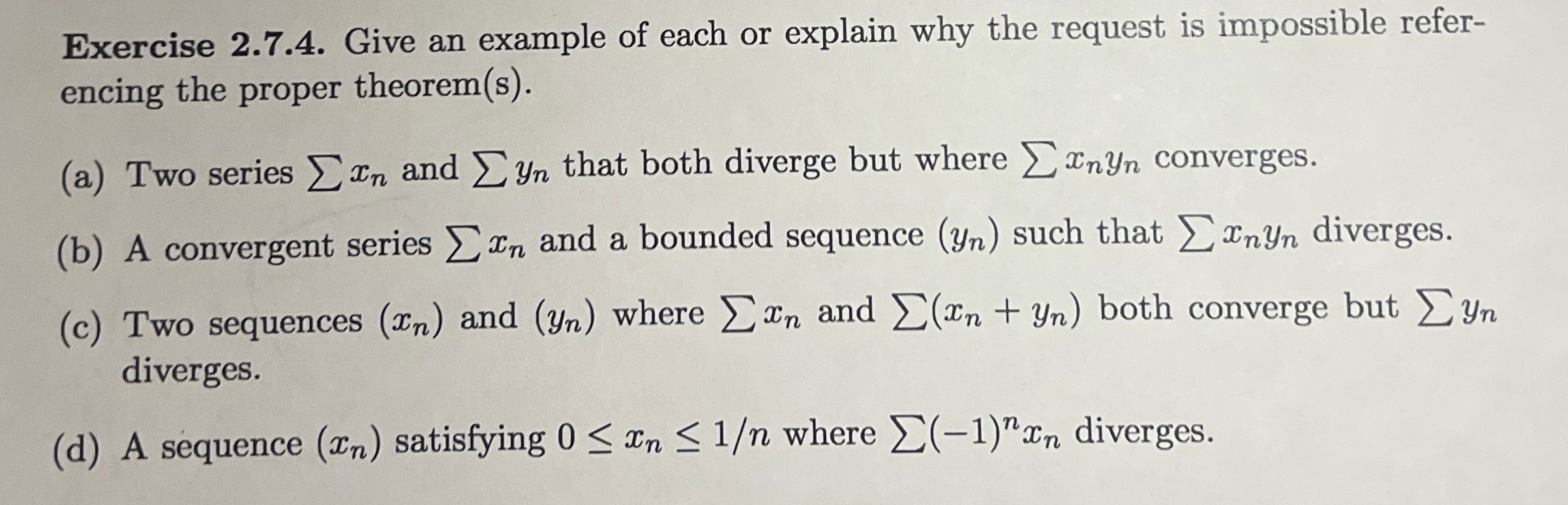 Solved I believe part (b) ﻿and (d) ﻿are both possibke but i | Chegg.com