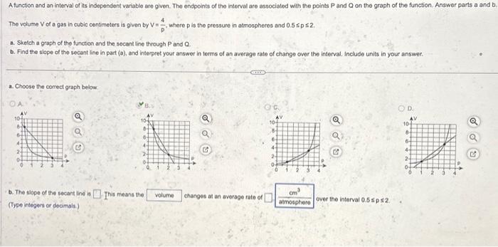 Solved A function and an interval of lis independent | Chegg.com