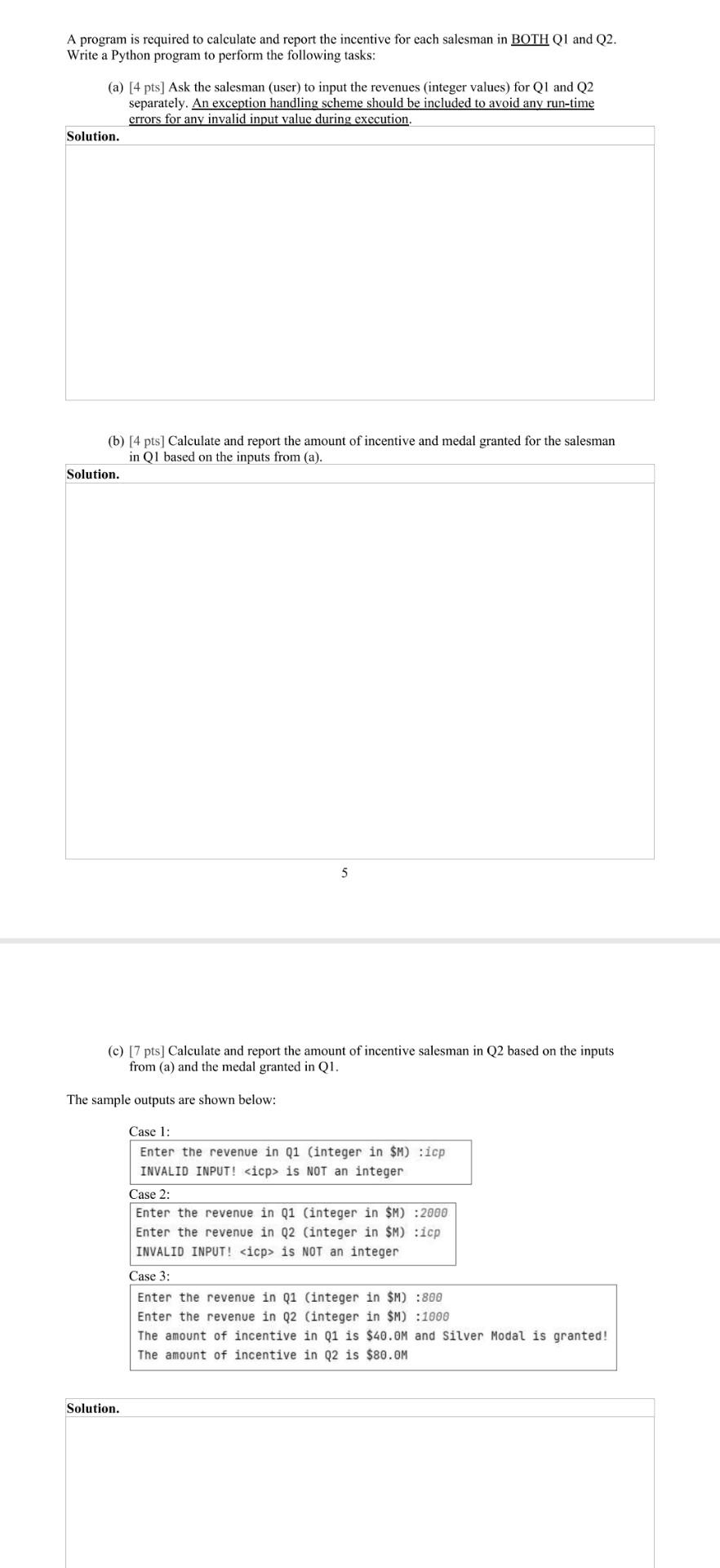 Solved A sales company implemented a new incentive scheme | Chegg.com