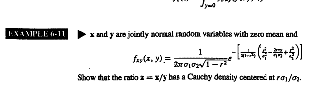 Solved EXAMIPEE 6-11x ﻿and y ﻿are jointly normal random | Chegg.com