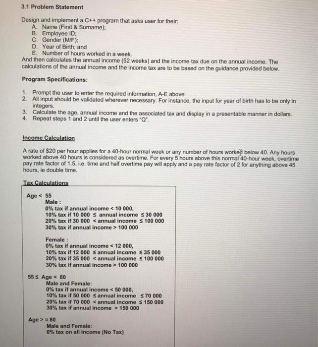 Solved Program Specifications: 1. Prompt the user to enter | Chegg.com