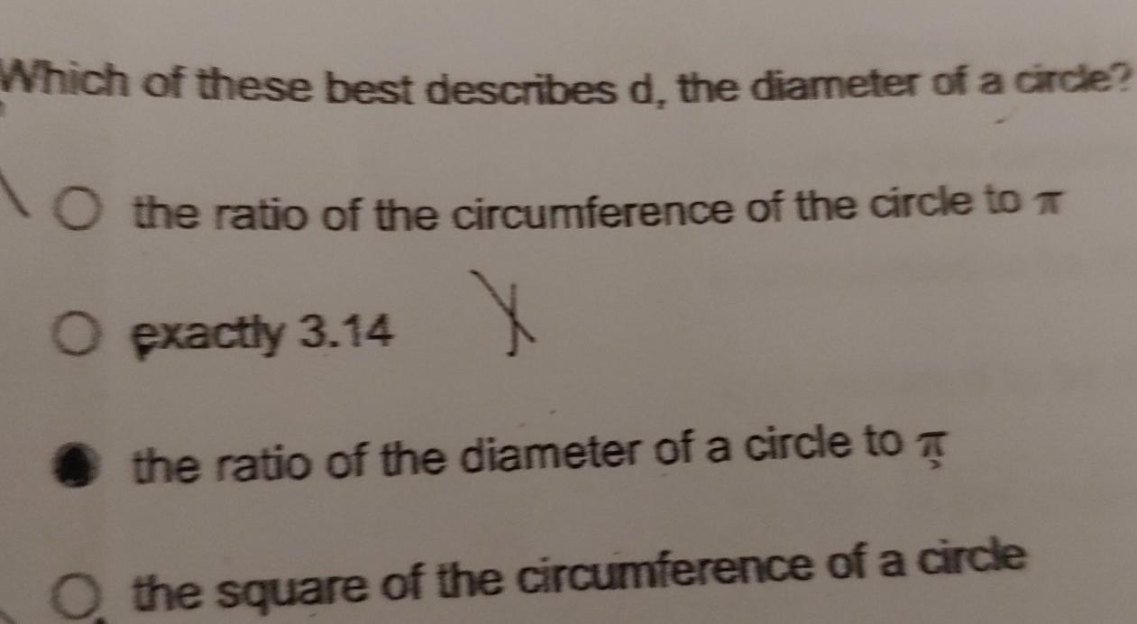 Solved Which of these best describes d, the diameter of a | Chegg.com