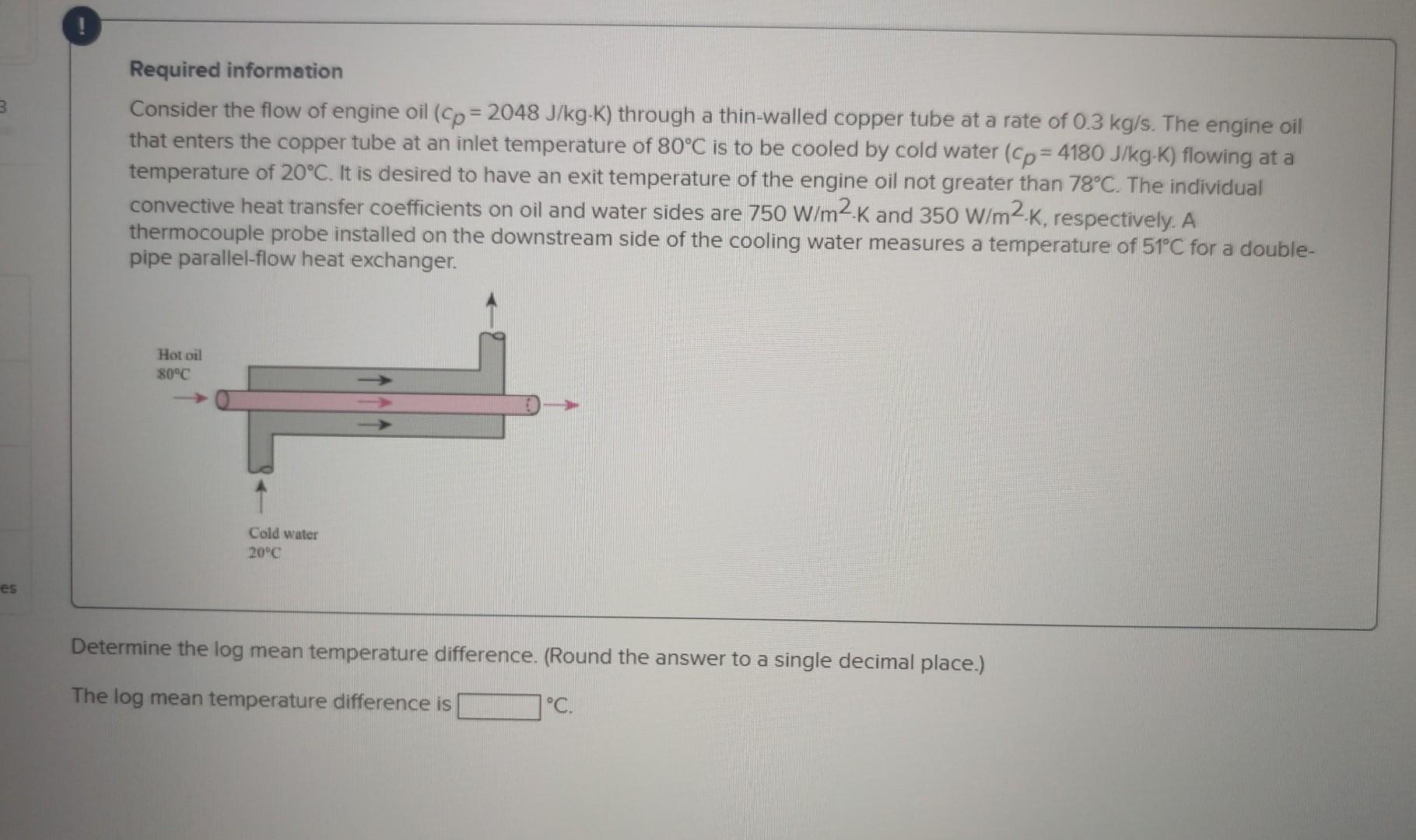 Solved Required information Consider the flow of engine oil | Chegg.com