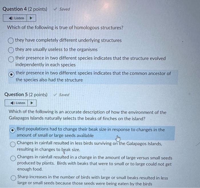 Solved Which of the following would indicate that a | Chegg.com