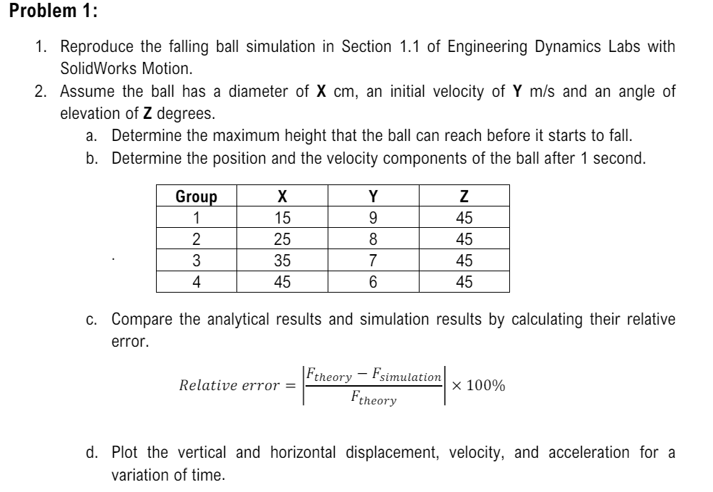 Solved please provide solidwork and manual calculation step | Chegg.com